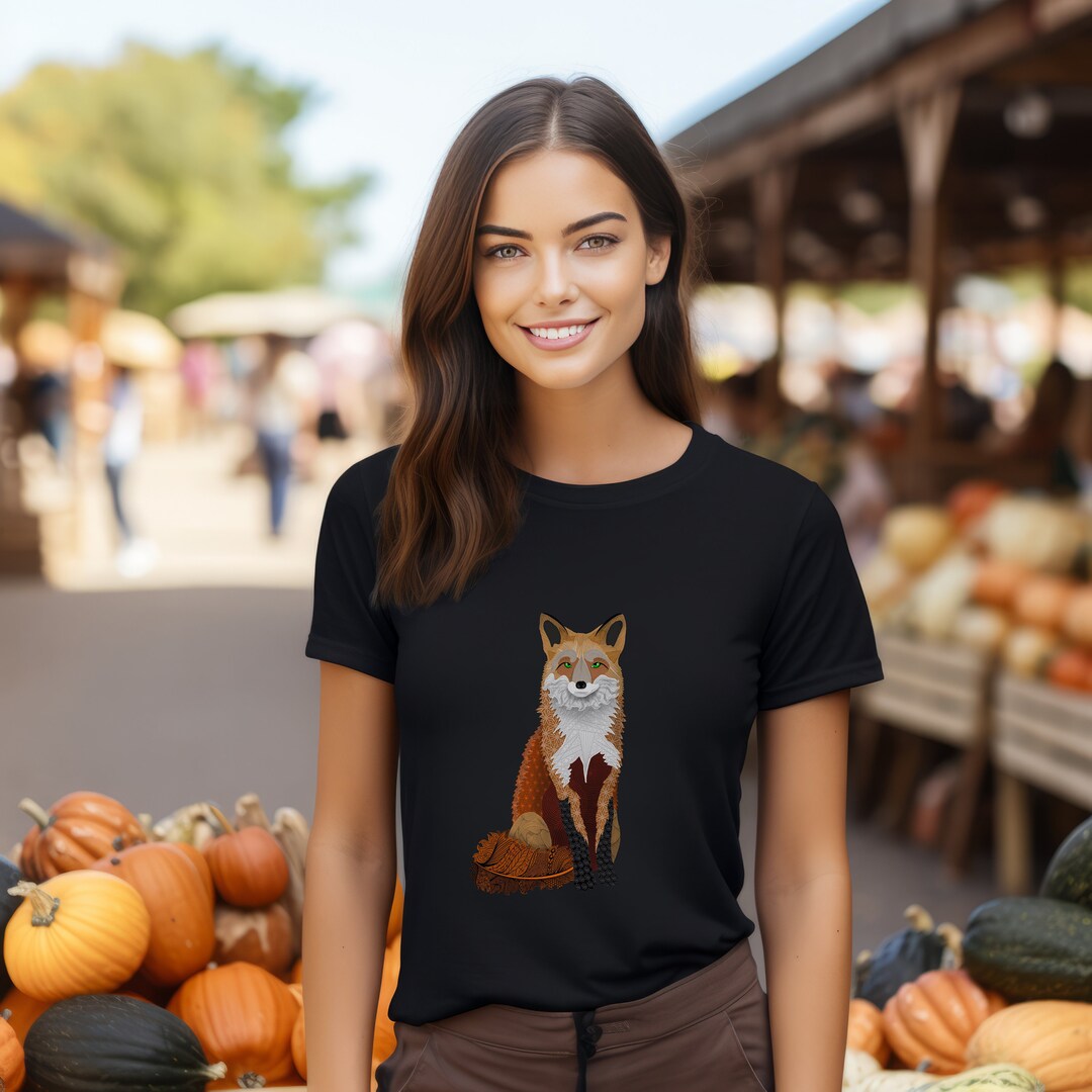 Red Fox Tshirt, Red Fox Shirt, Fox Lover Tshirt, Red Fox Tee, Womens ...