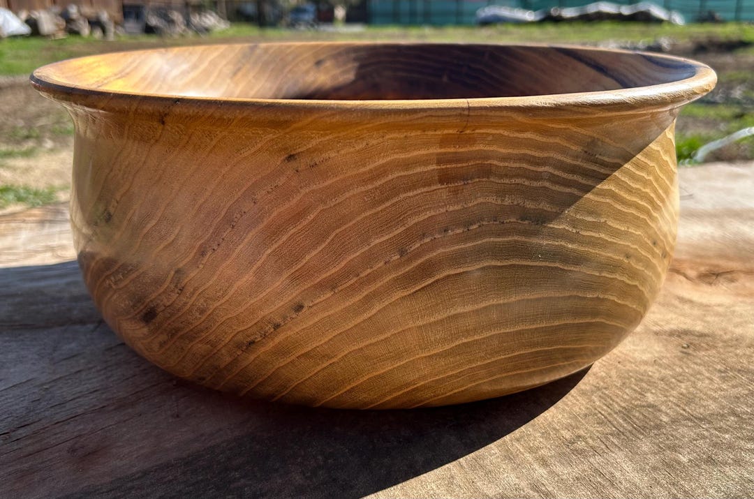 Huge Salad Bowl Turned From Single Piece of Mulberry Wood - Etsy