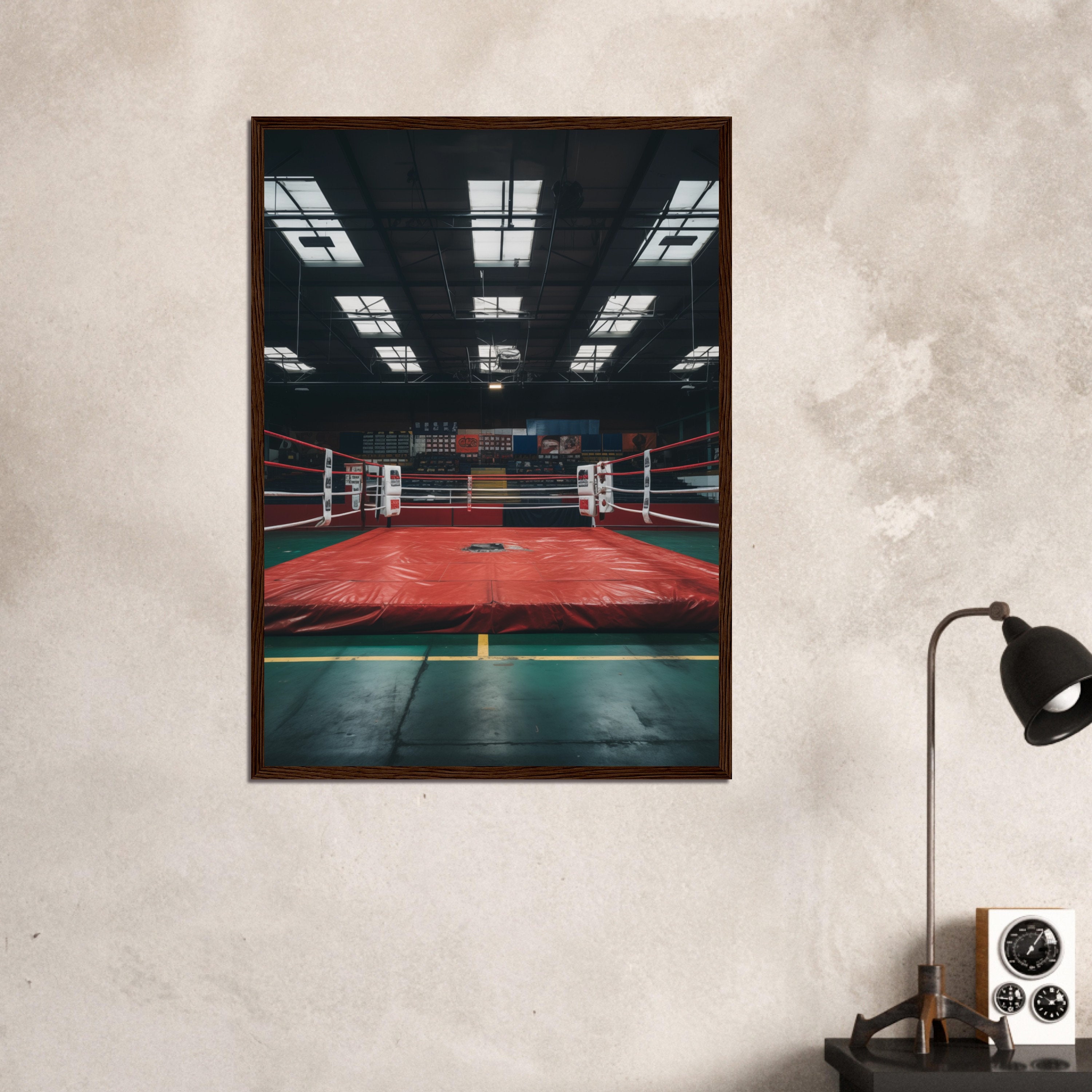 Poster Boxing Ring Print Framed Wall Art Sport Boxing Match Boxing ...