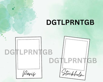 Travel Polaroid Frame, Make Your Own Polaroid, Digital Print - Etsy