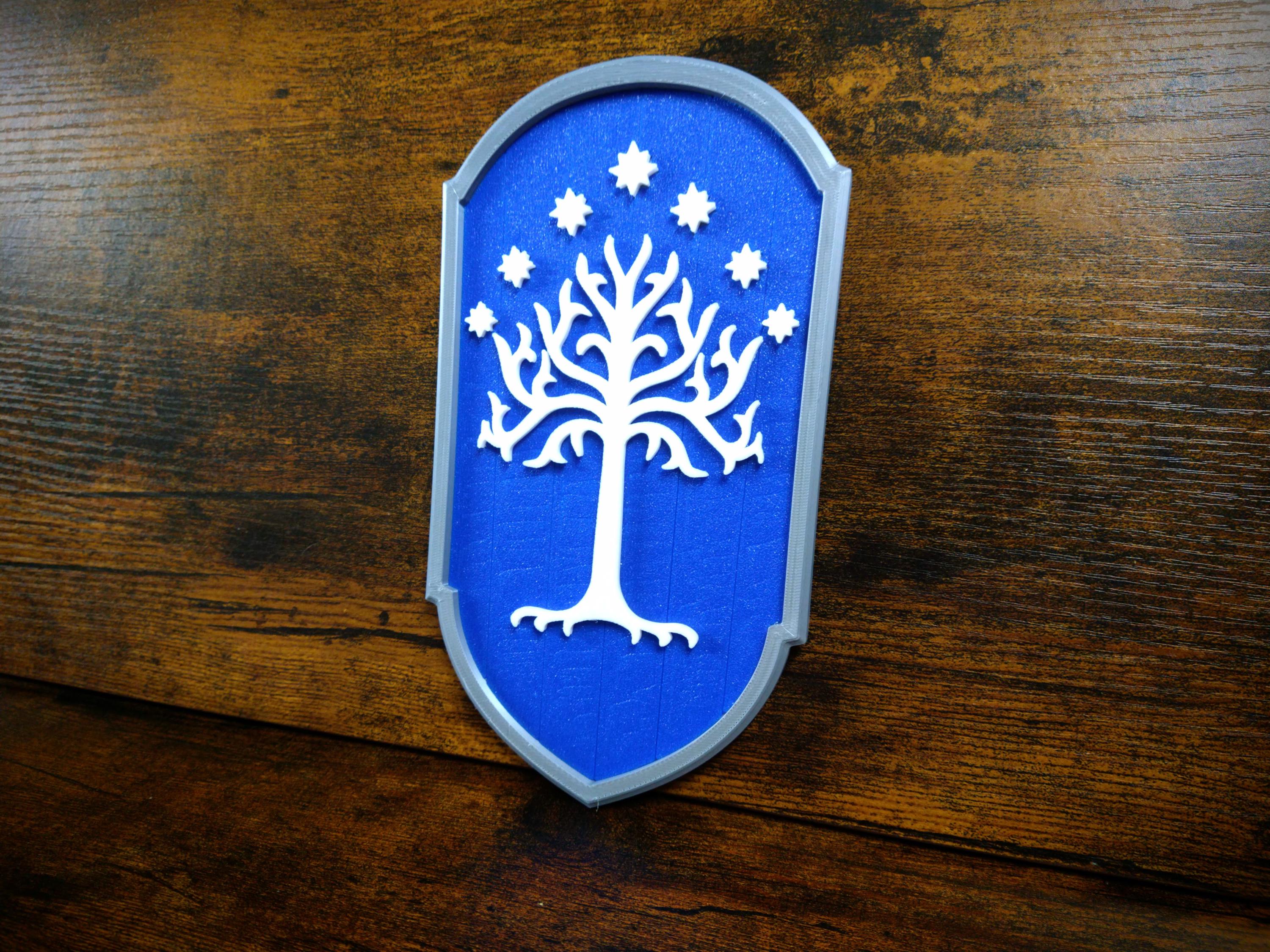 3D Lord of the Rings Gondor Emblem Wall Art - Etsy