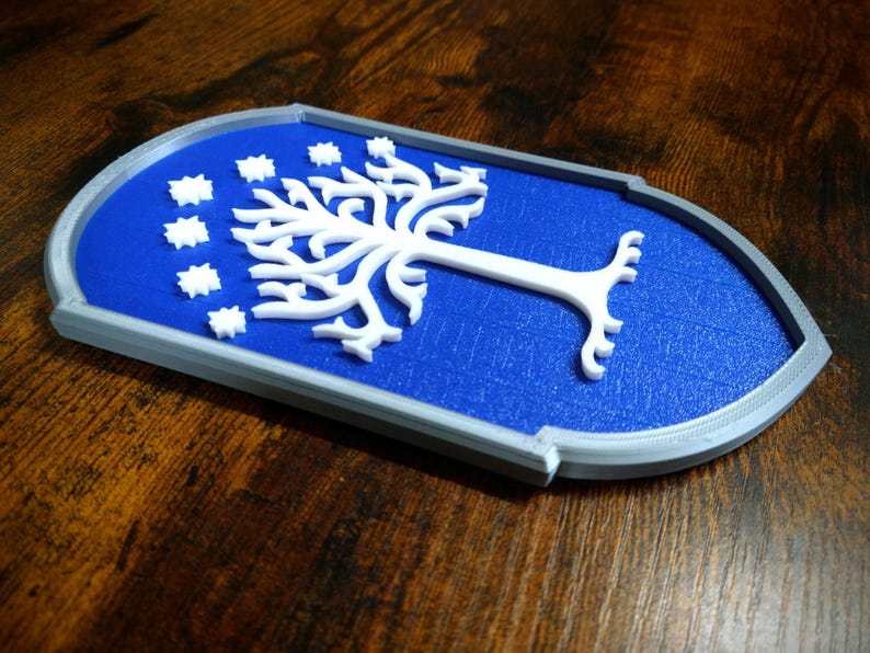 3D Lord of the Rings Gondor Emblem Wall Art - Etsy