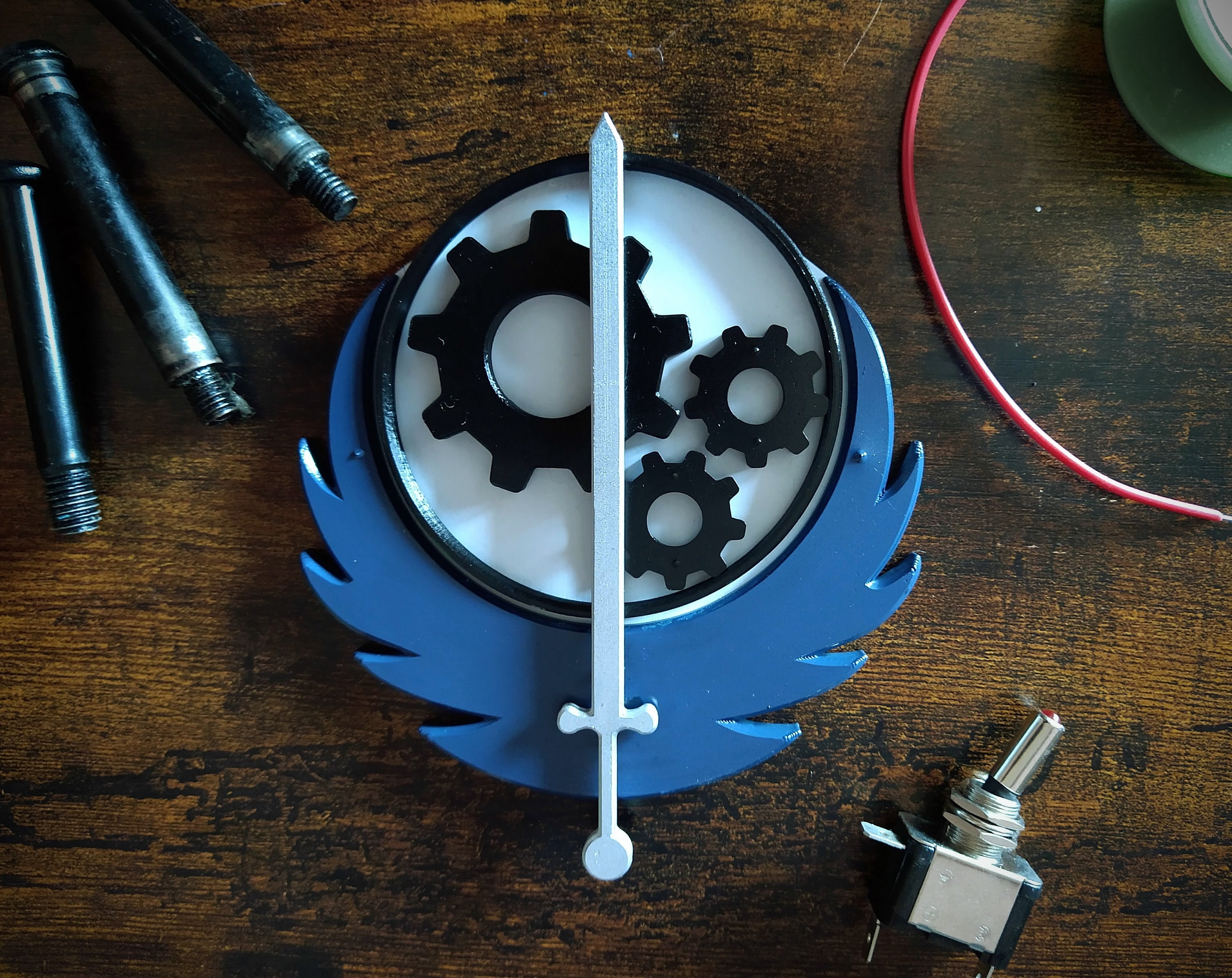 3D Fallout Brotherhood of Steel Emblem Wall Art - Etsy