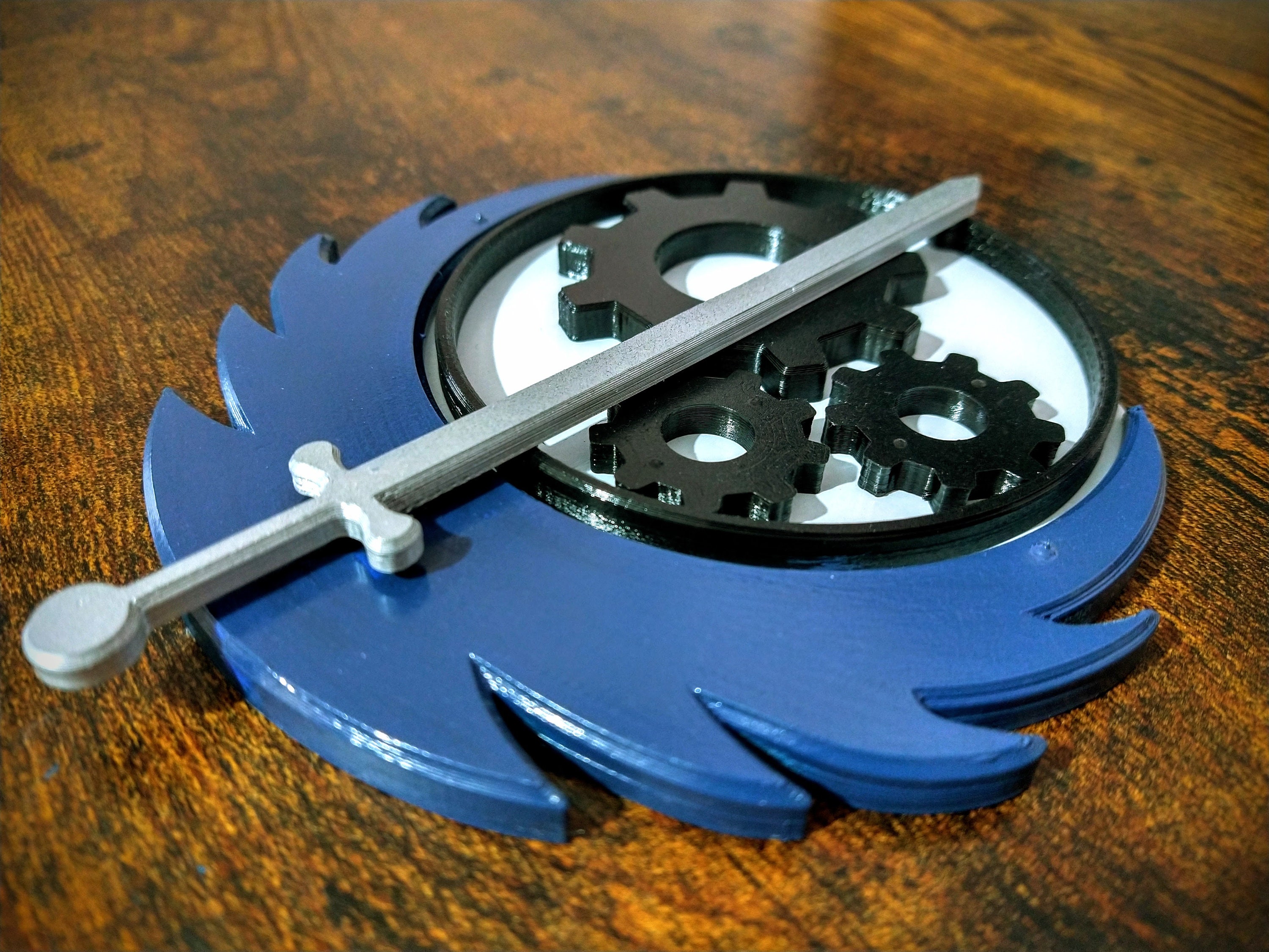 3D Fallout Brotherhood of Steel Emblem Wall Art - Etsy