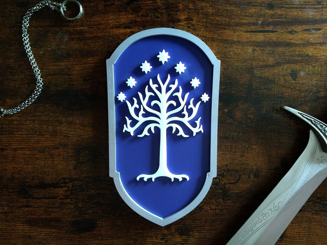 3D Lord of the Rings Gondor Emblem Wall Art - Etsy UK