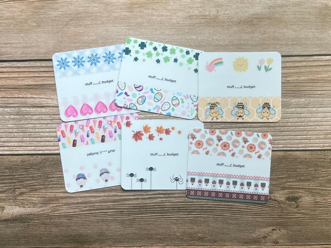 POCKET PALS A5 Monthly Designs Bundle | 6 Double Ended Pocket Cards for ...