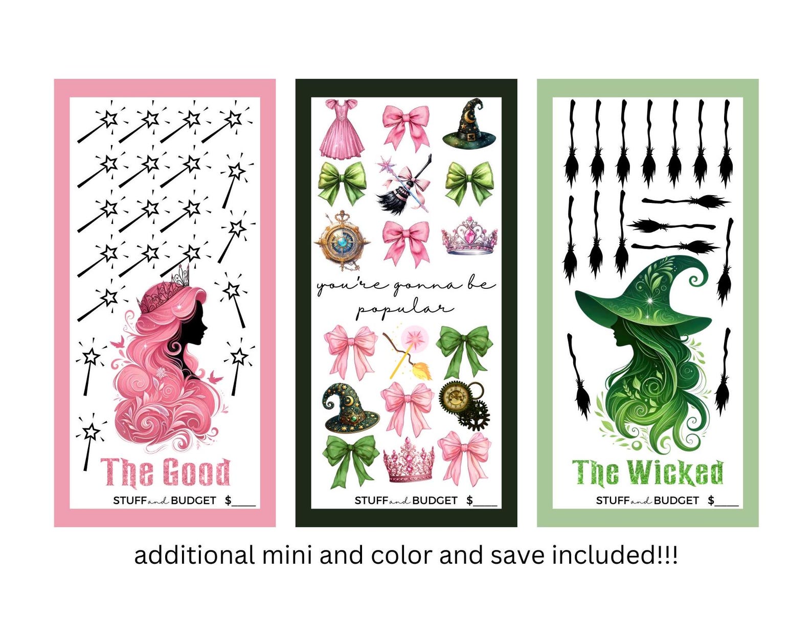 WICKED FOUR MINIS and One Color and Save | Digital Download - Etsy