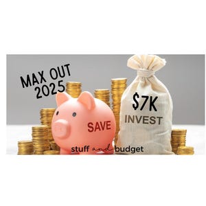 2025 Roth IRA Savings Tracker and A6 Dashboard | Max Out 2025 | 7K ...