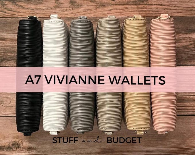 A7 Vivianne Wallet Binder for Cash Envelopes | Matching Wristlet Strap ...