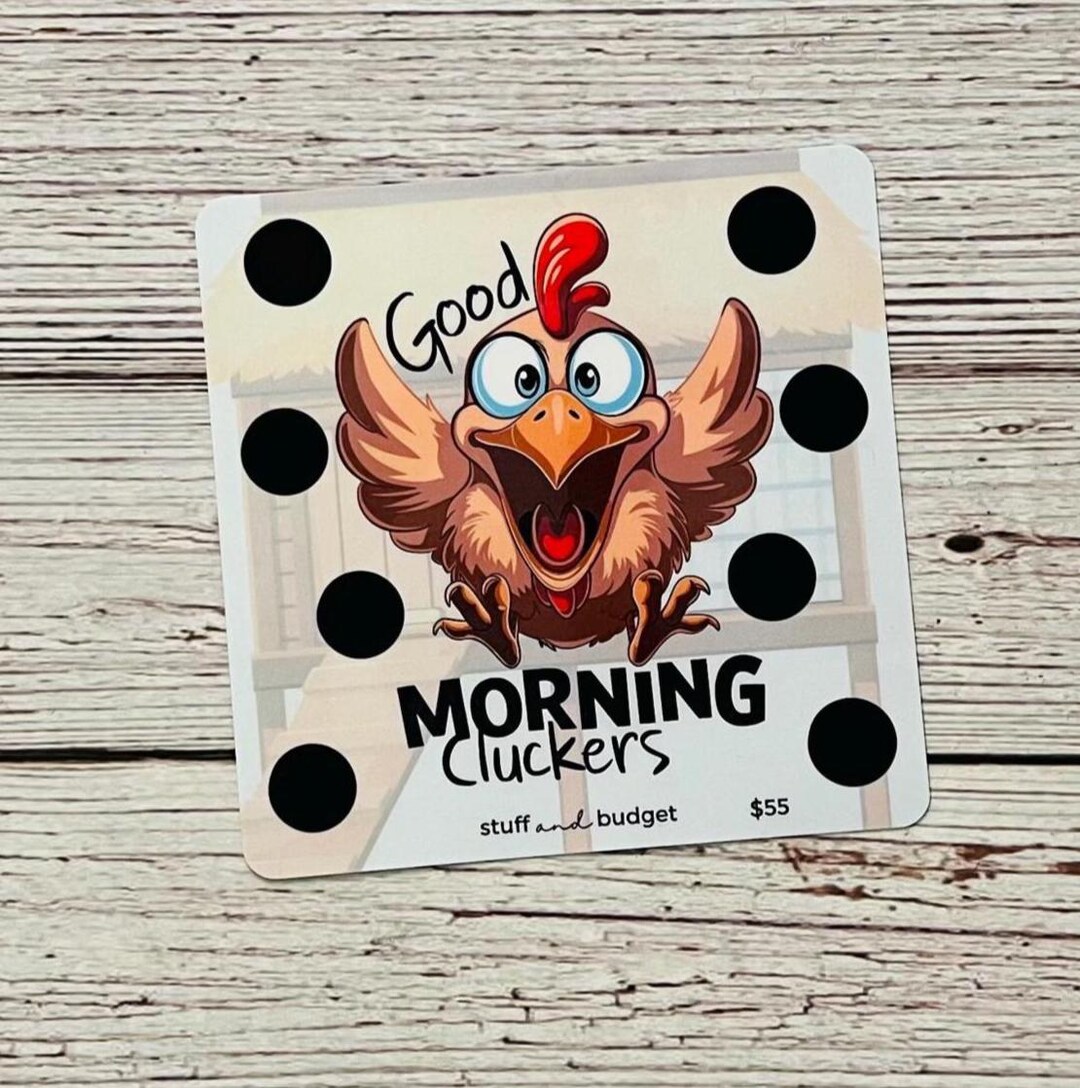 GOOD MORNING CLUCKERS Scratch off Savings Challenge | Save 55 | Chicken ...