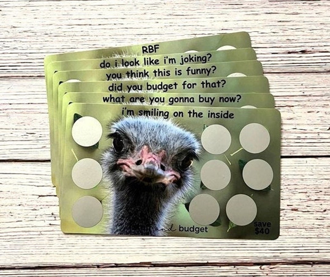 Ozzy the Funny Ostrich Scratch off Saving Challenge | 6 Funny Phrases ...