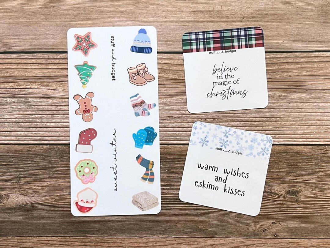 SWEET WINTER A5 Pocket Pal Bundle | 2 Window Pocket Cards | 1 Split ...