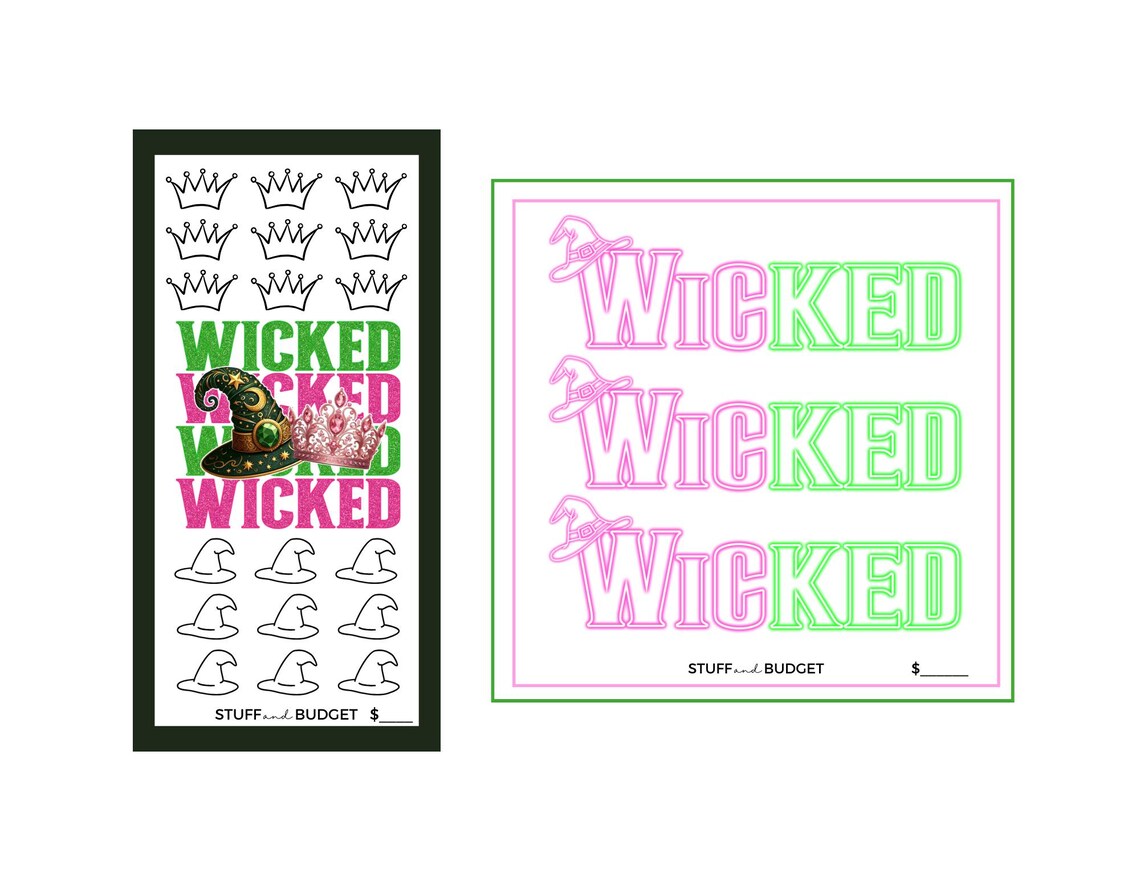 WICKED FOUR MINIS and One Color and Save | Digital Download - Etsy