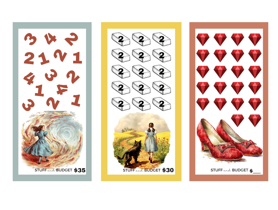 OZ Mini Savings Challenges | Set of 3 | Digital Download | Wizard of Oz ...
