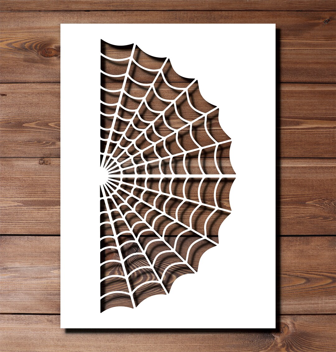 Spider Web Stencil A4 A3 Size 190 Micron Mylar Reusable Flexible Home ...