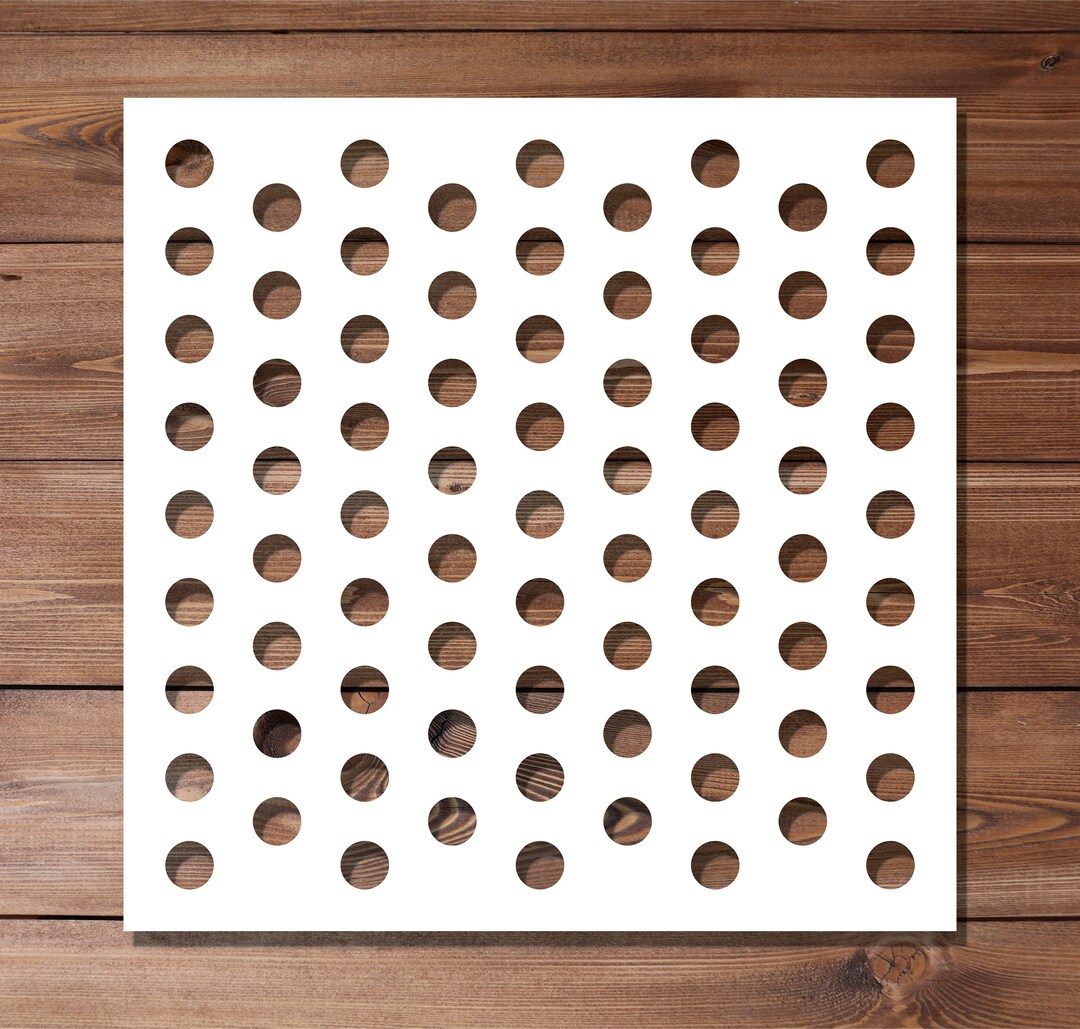 Dot Pattern Stencil - 30cm X 30cm Size 250 Micron Mylar Reusable ...
