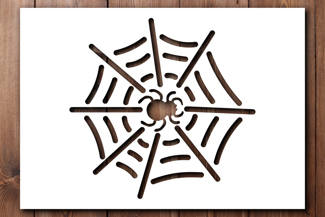 Spider Web Stencil A4 A3 Size 190 Micron Mylar Reusable Flexible Home ...