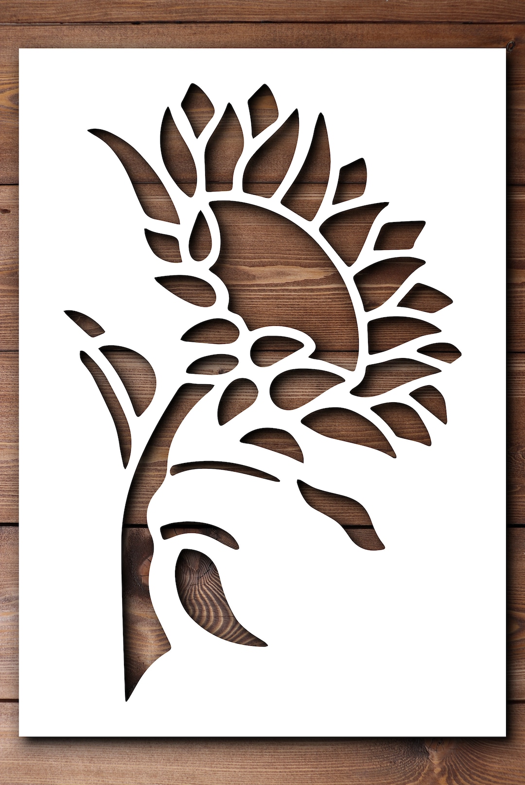 Sunflower Plant Stencil A4 A3 Size 190 Micron Mylar Reusable - Etsy