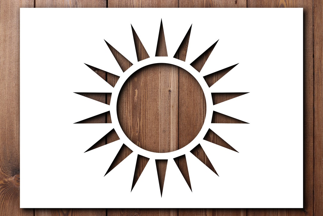 Sun Stencil A4 A3 Size 190 Micron Mylar Reusable Flexible Home Decor ...