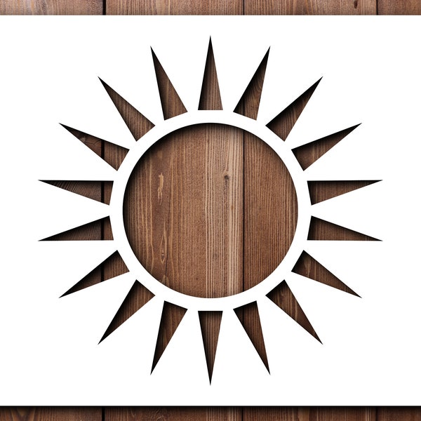 Sun Stencil - Etsy