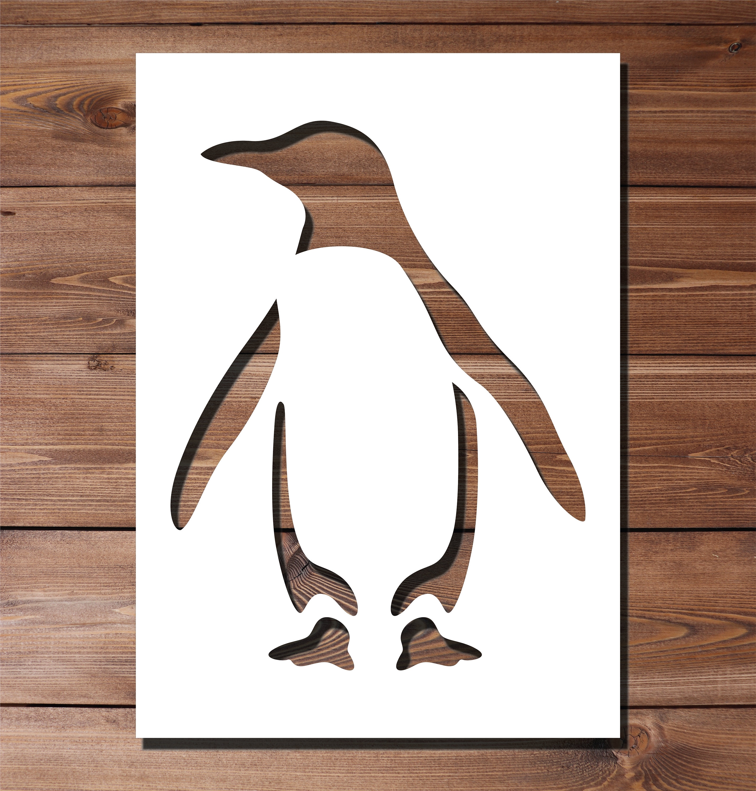 Estencil De Pinguim Para Imprimir Malen Mit Acryl: Coole Pinguin Gang