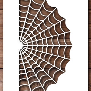 Spider Web Stencil A4 A3 Size 190 Micron Mylar Reusable Flexible Home ...