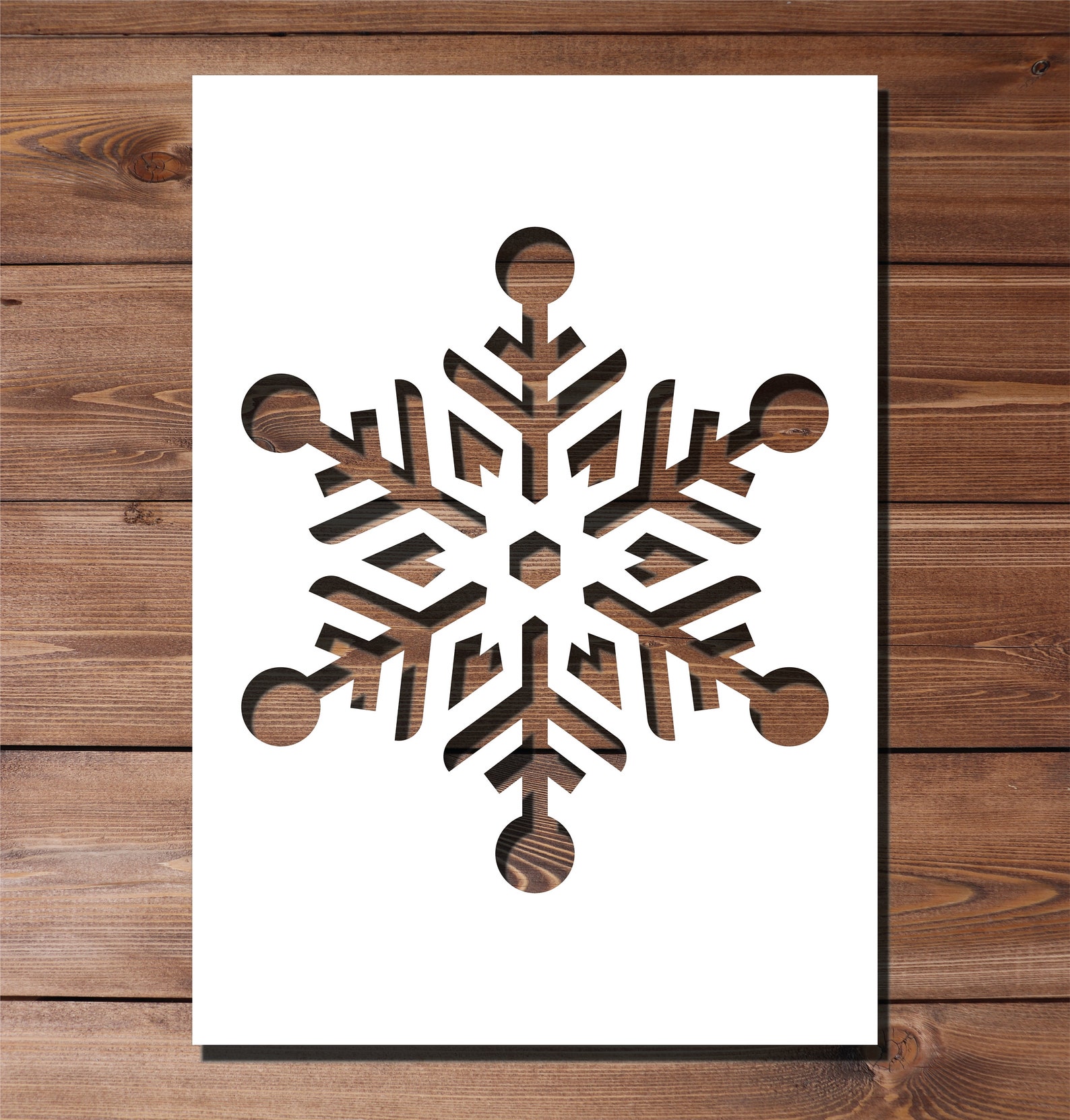 Snowflake Stencil A4 A3 Size 190 Micron Mylar Reusable Flexible Home ...