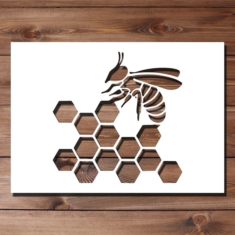 Bee Stencil - Etsy