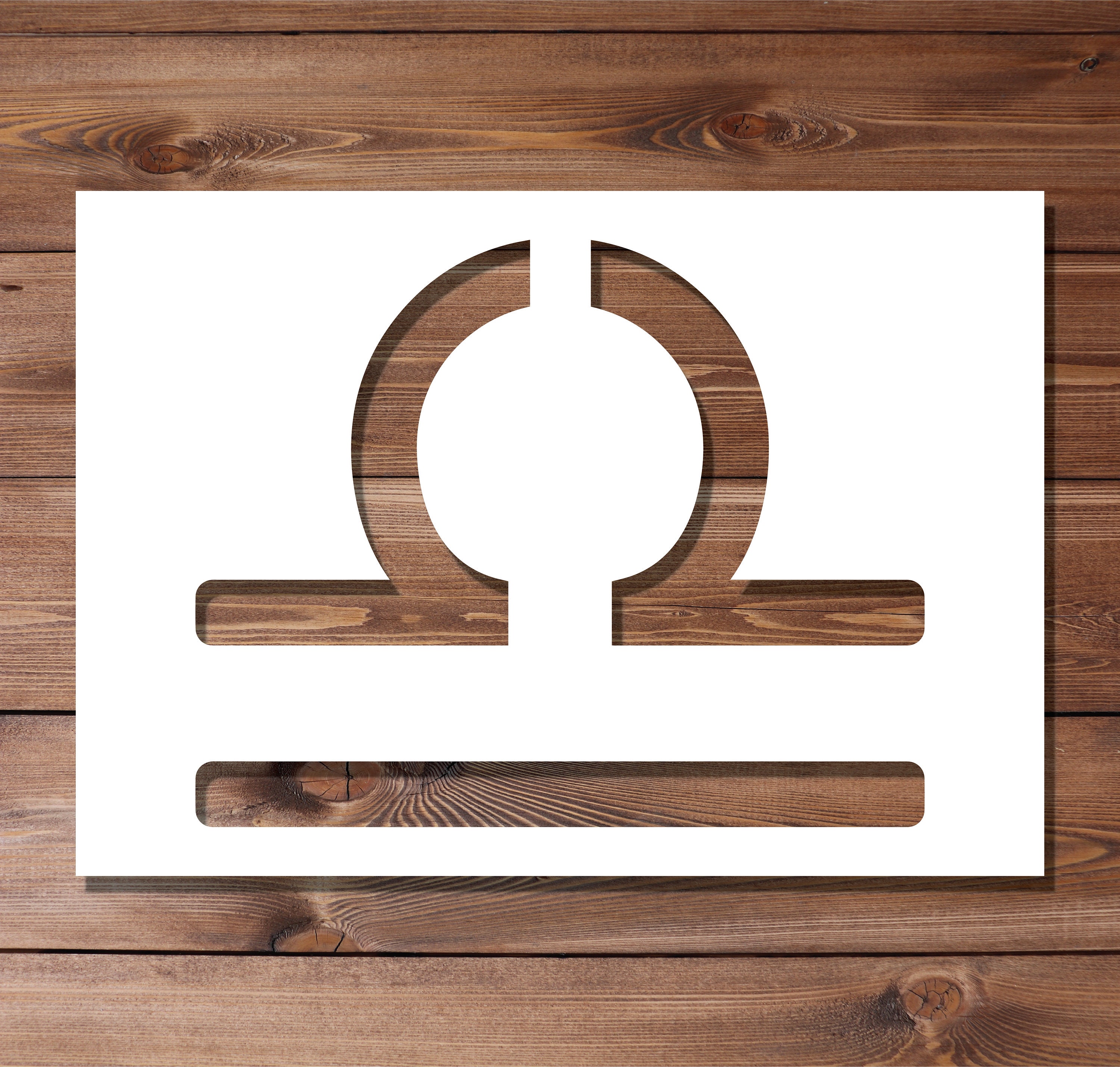 Libra Symbol Zodiac Stencil - A4 A3 Size - 190 Micron Mylar Reusable ...