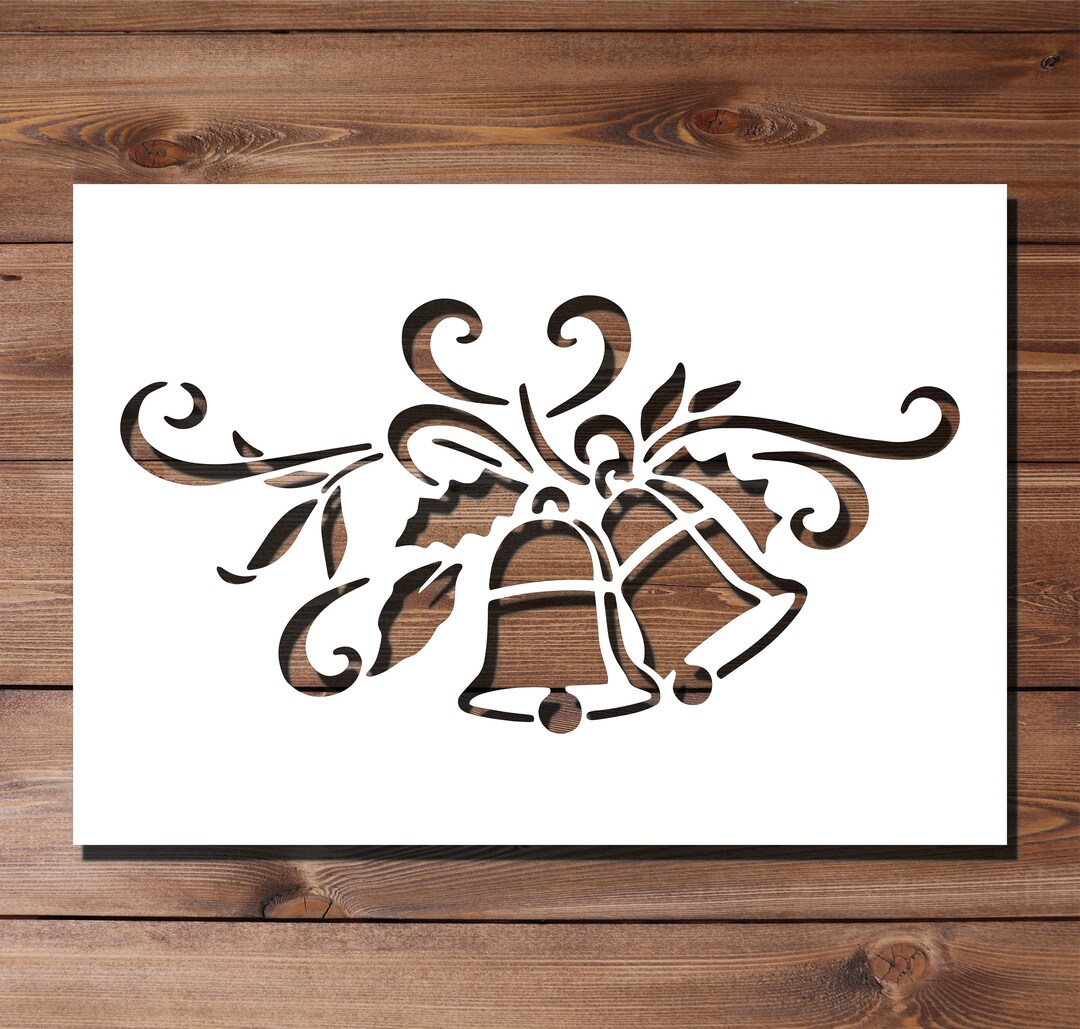 Jingle Bells Stencil A4 A3 Size 190 Micron Mylar Reusable Flexible Home ...