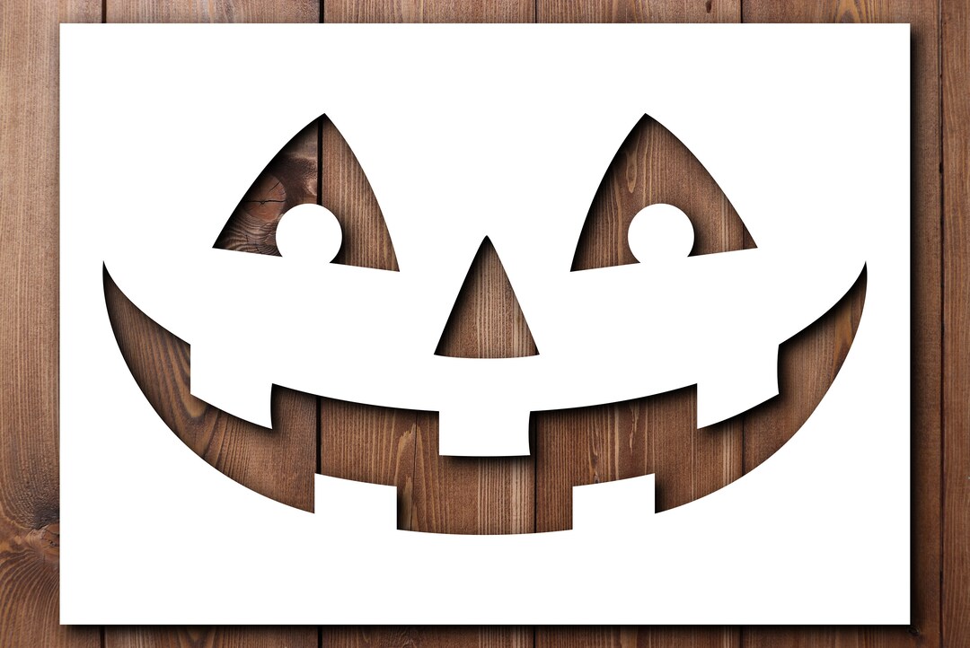 Scary Face Stencil 5 A4 A3 Size 190 Micron Mylar Reusable Flexible Home ...