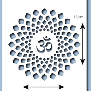 Om Zen Symbol Stencil A4 A3 Size 190 Micron Mylar Reusable Flexible ...