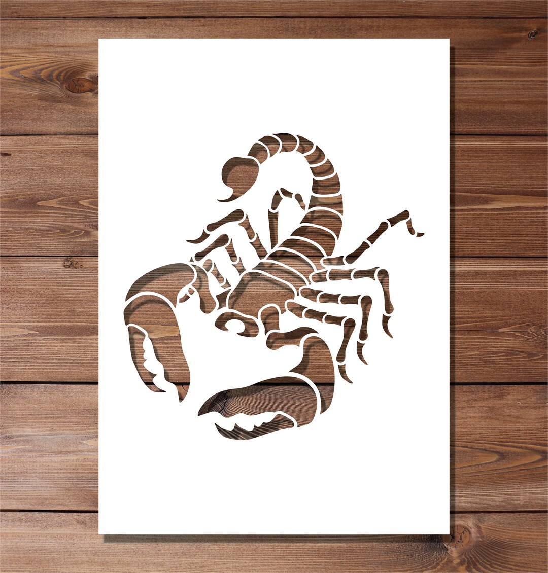 Scorpion, Scorpio Zodiac Stencil - A4 A3 Size - 190 Micron Mylar ...