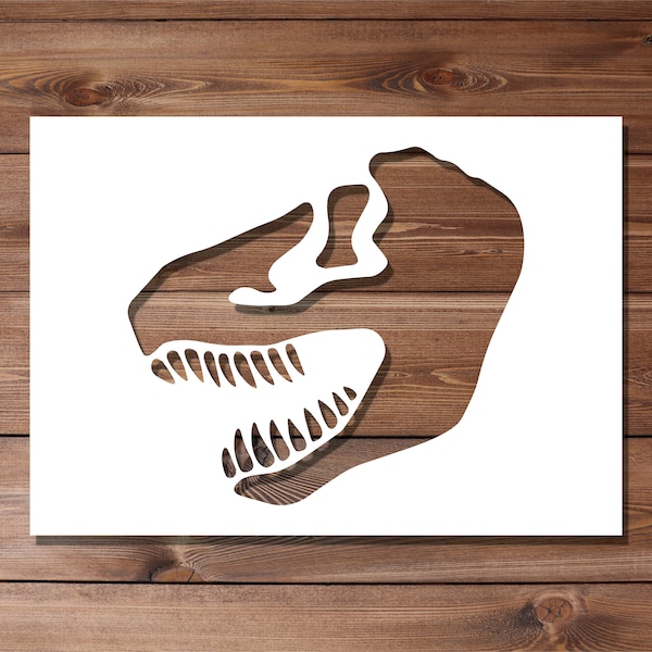 T Rex Stencil - Etsy