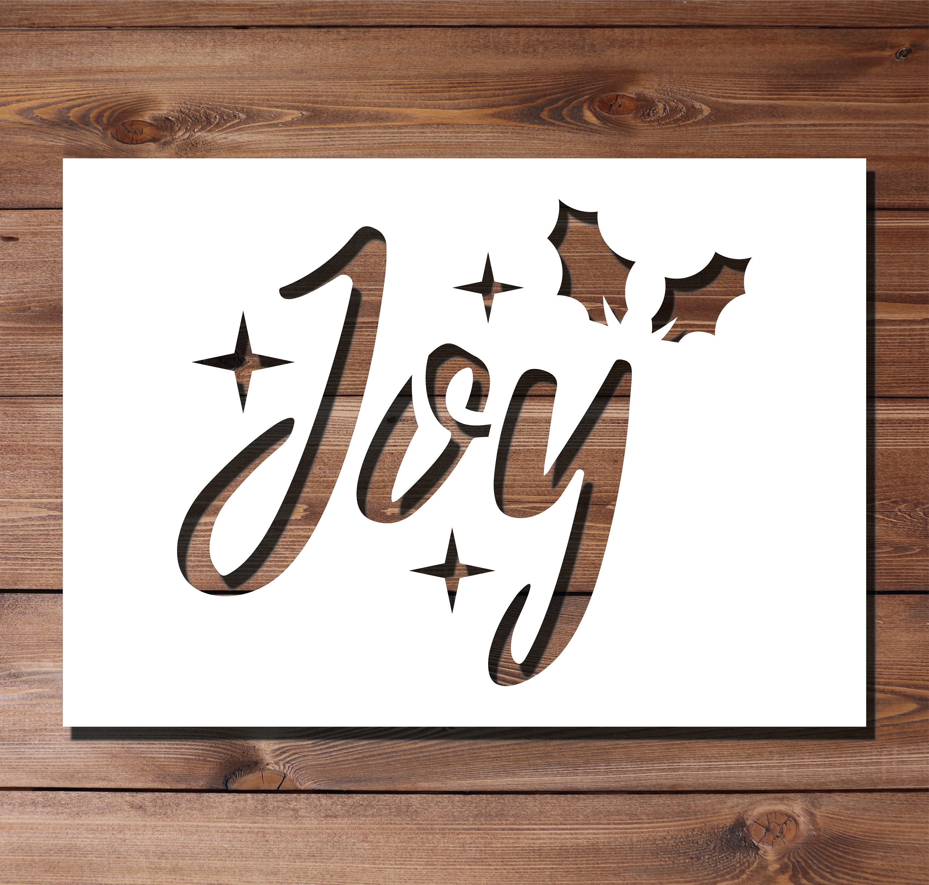 Joy Stencil A4 A3 Size 190 Micron Mylar Reusable Flexible Decor Xmas ...