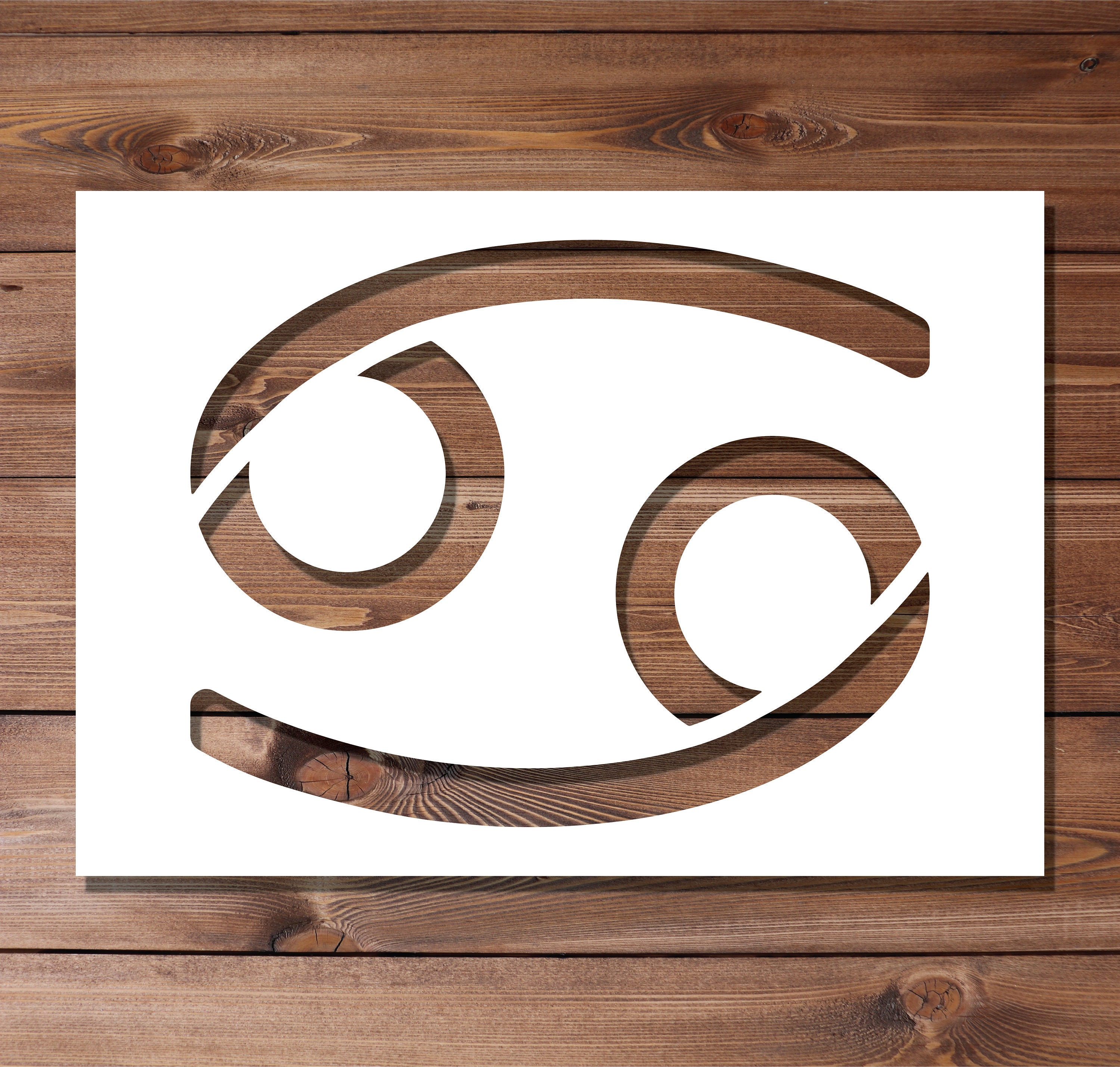 Cancer Symbol Zodiac Stencil - A4 A3 Size - 190 Micron Mylar Reusable ...