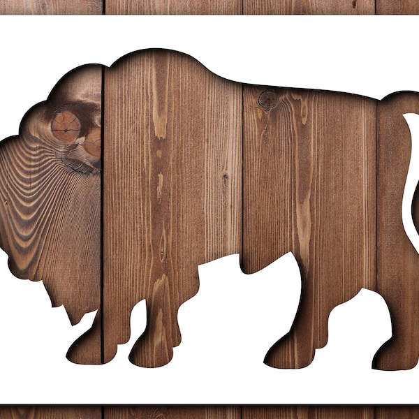 Buffalo Stencil - Etsy