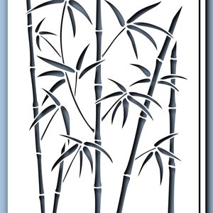 Bamboo Stencil A4 A3 Size 190 Micron Mylar Reusable Flexible Home Decor ...