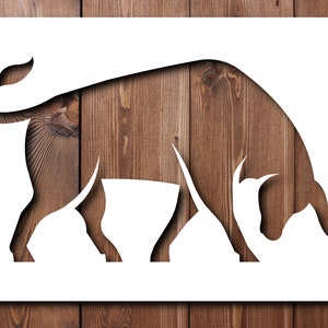Bull Stencil A4 A3 Size 190 Micron Mylar Stencil Reusable Flexible Home ...