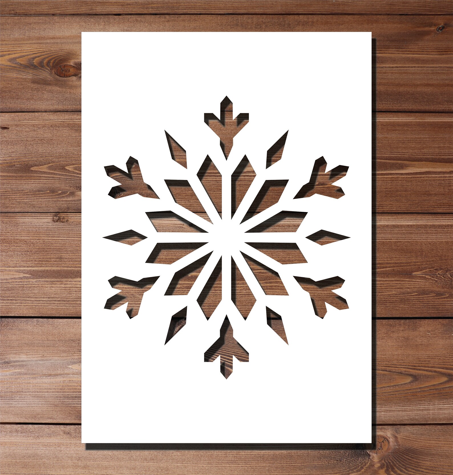 Snowflake Window Stencil A4 A3 Size 190 Micron Mylar Reusable Flexible ...