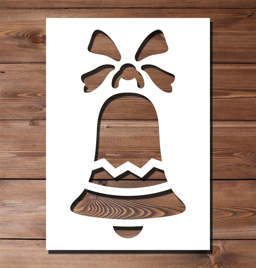Jingle Bell Stencil A4 A3 Size 190 Micron Mylar Reusable Flexible Home ...