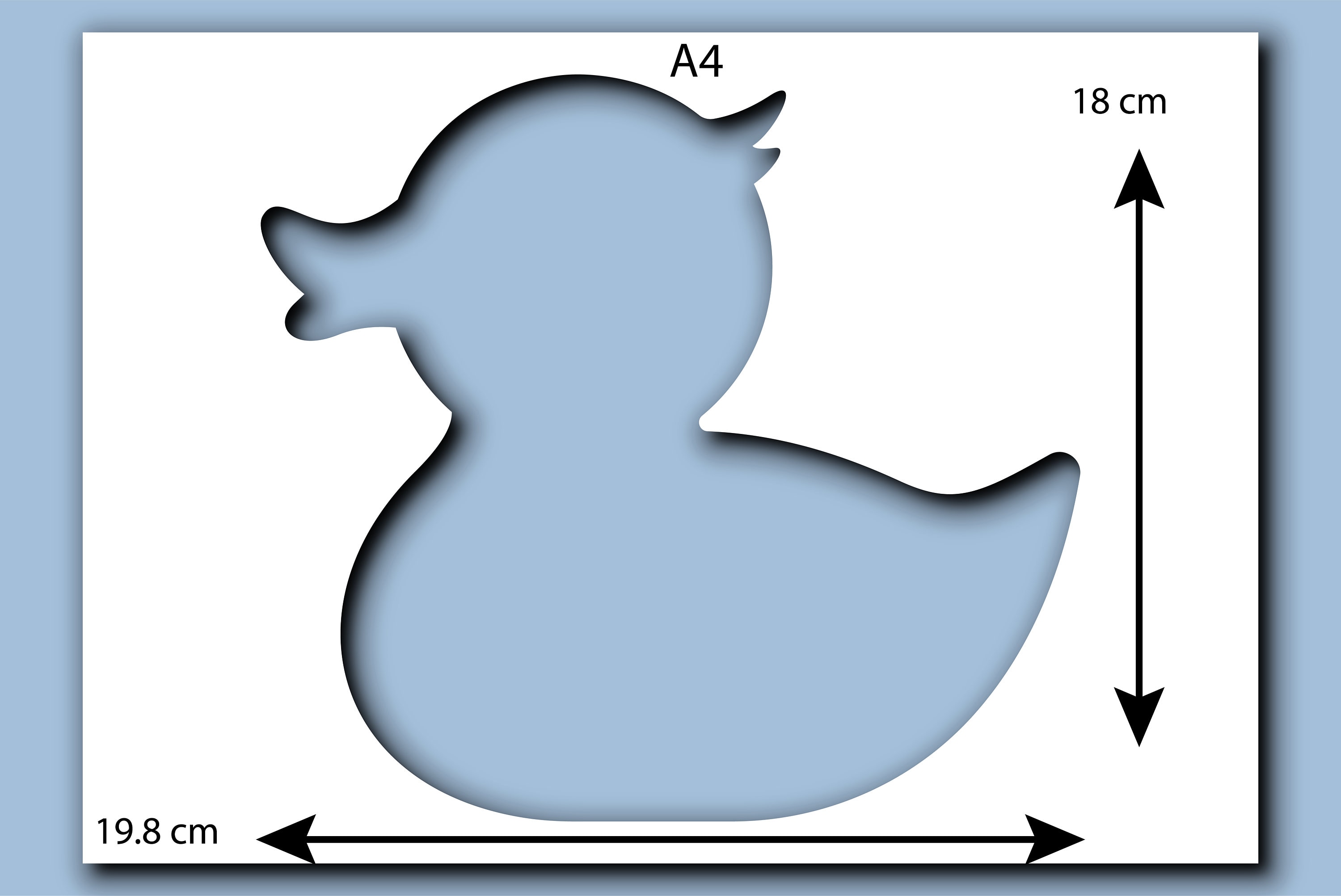 Duck Stencil A4 A3 Size 190 Micron Mylar Reusable Flexible Home Decor ...