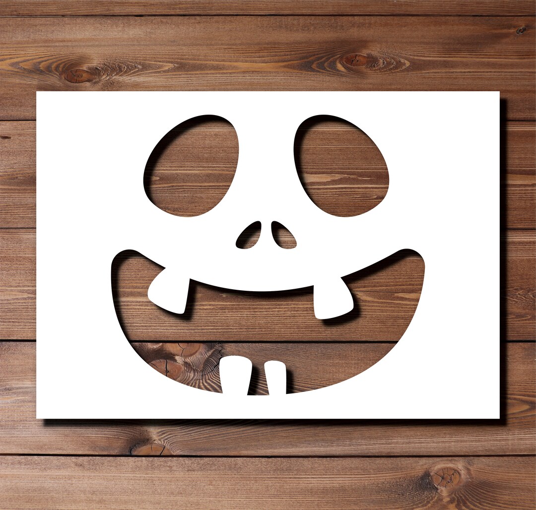 Scary Face Stencil A4 A3 Size 190 Micron Mylar Reusable Flexible Home Decor Craft Halloween ...