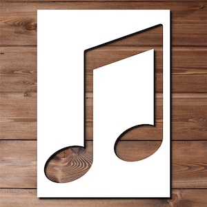 Musical Note Quavers Stencil A4 A3 Size 190 Micron Mylar Reusable ...