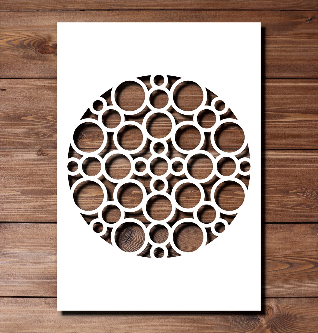 Circle Mandala Stencil A4 A3 Size 190 Micron Mylar Reusable Flexible ...