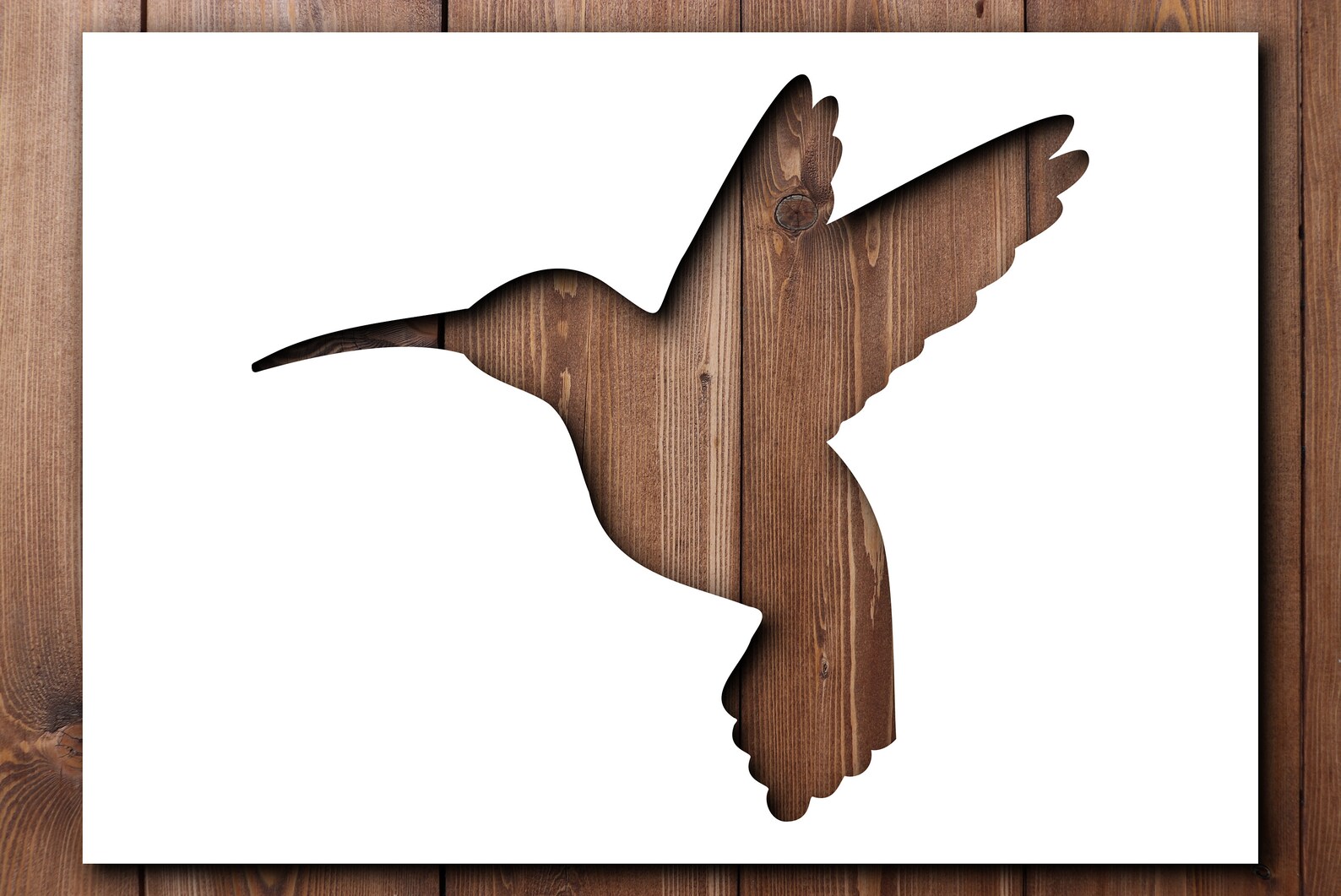 Hummingbird Stencil A4 A3 Size 190 Micron Mylar Reusable Flexible Home ...