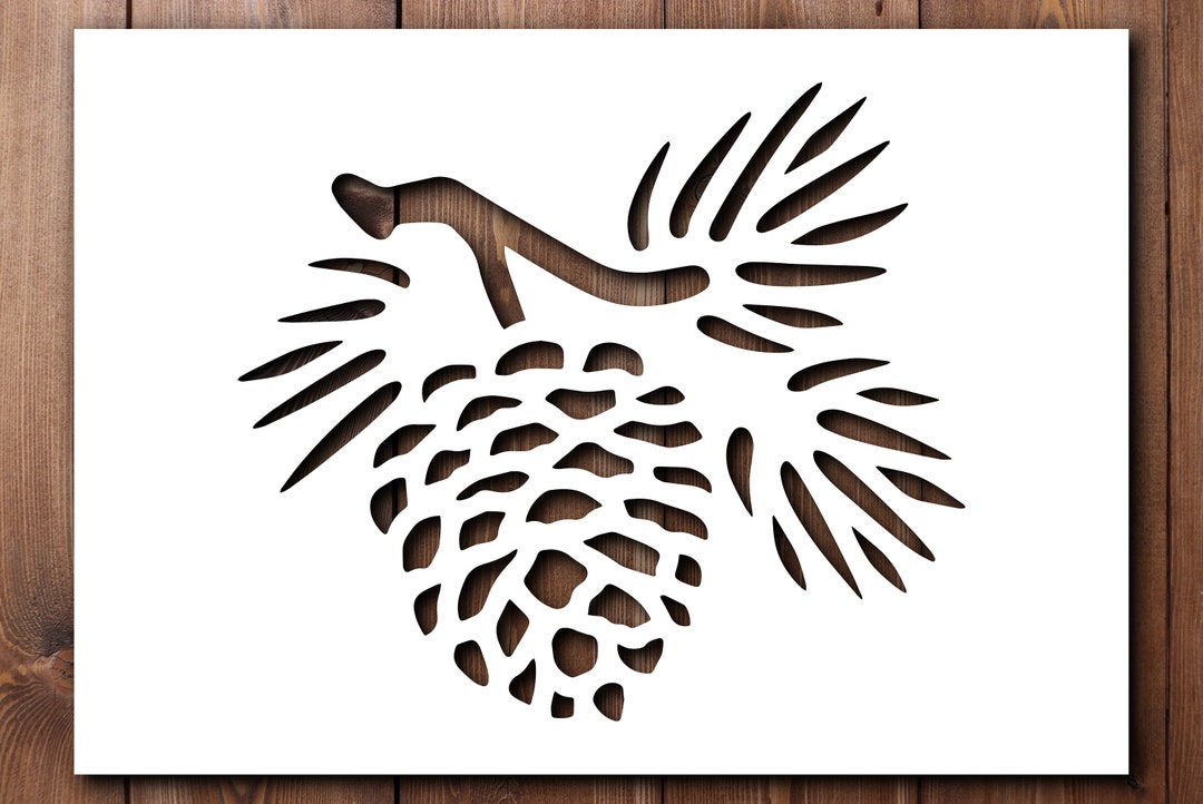 Pine Cone Stencil A4 A3 Size 190 Micron Mylar Reusable - Etsy