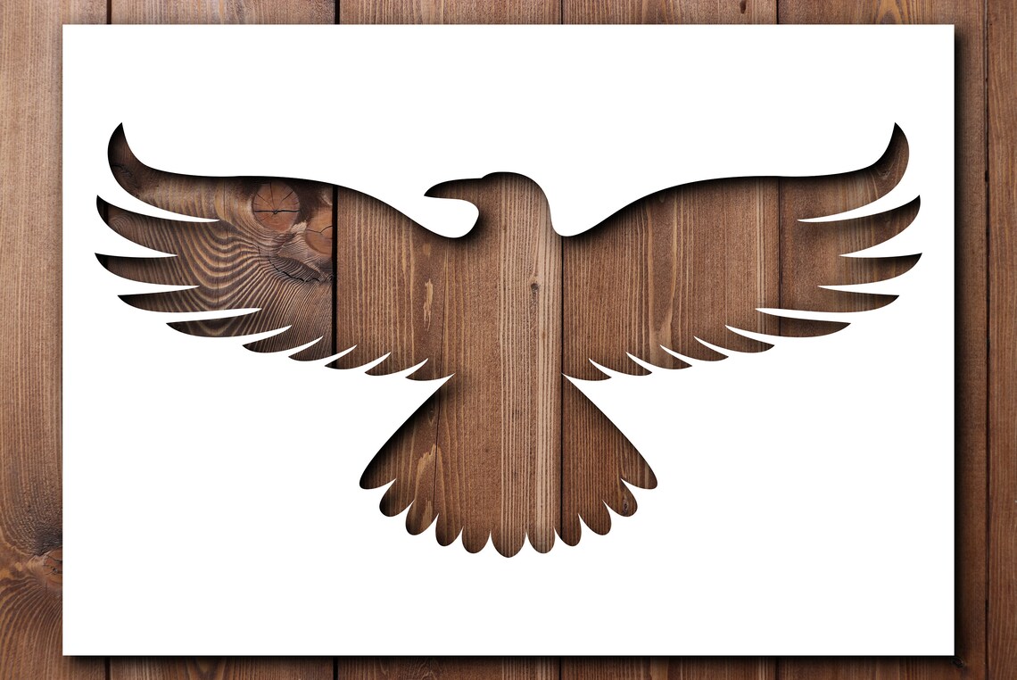 Eagle Stencil A4 A3 Size 190 Micron Mylar Reusable Flexible Home Decor ...