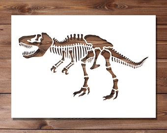 Cute T-rex Dinosaur Stencil, Reusable Cute T-rex Stencil, Art Stencil ...