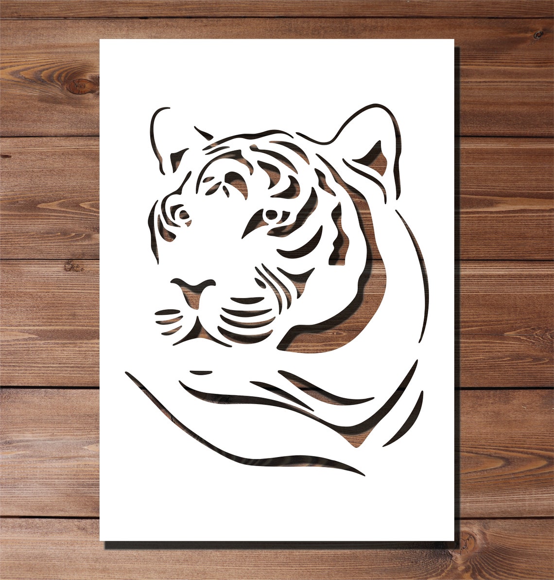 Tiger Stencil - A4 A3 Size 190 Micron Mylar Reusable Flexible Home ...